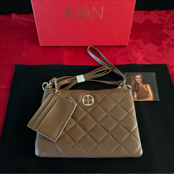 IMAN | Bags | Iman Brown Crossbody | Poshmark